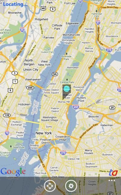 TA Maps - A Basic Google Maps Client For WP7