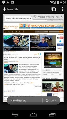  APK Chrome 35 0 1916 122 Brings Undo Tab Close And Better Fullscreen Video Out Of Beta Channel