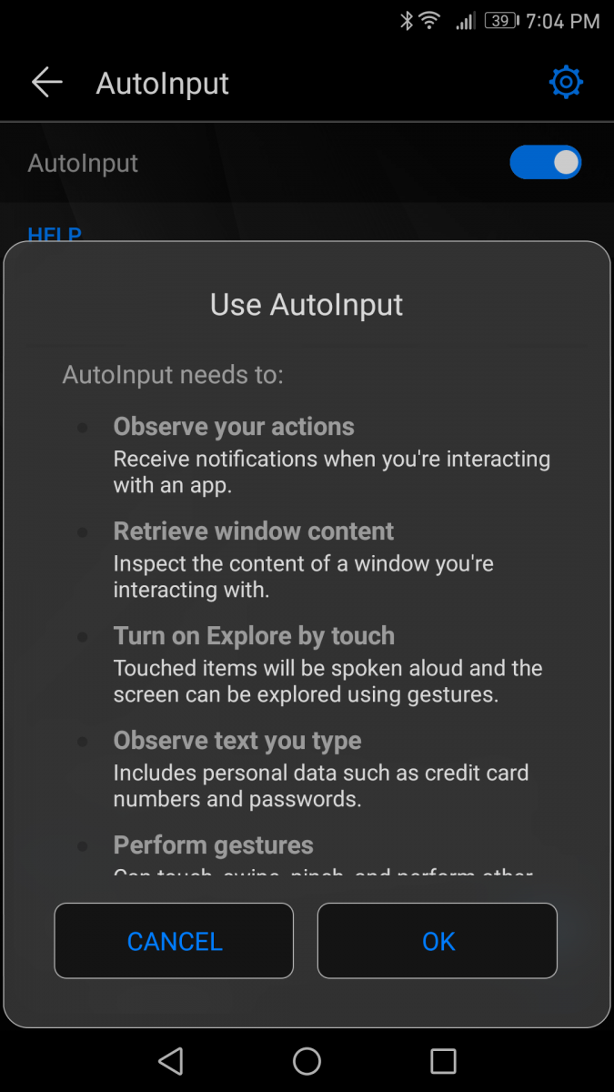 How to add Left/Right Cursors to the Nav Bar during Text Input on Android O