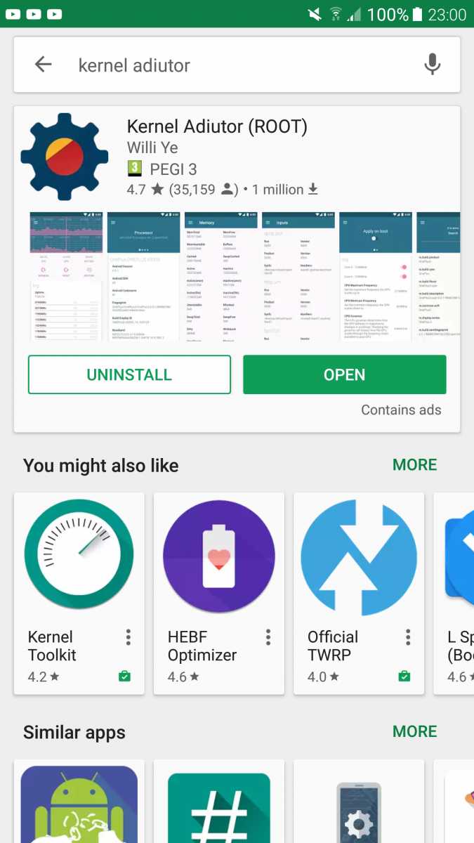 Google Play Store Now Showing Search Results in Large Info Cards
