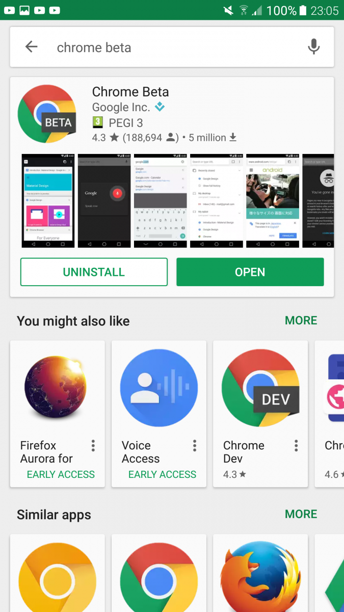 Google Play Store Now Showing Search Results in Large Info Cards