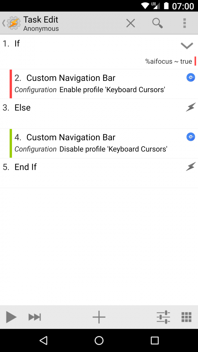 How to Add Left/Right Keyboard Cursors to the Nav Bar during Text Input