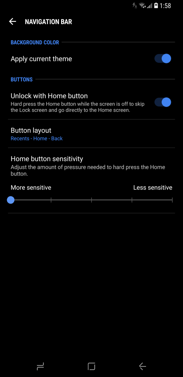 How to Add Custom Buttons to the Nav Bar on the Samsung Galaxy S8/S8+