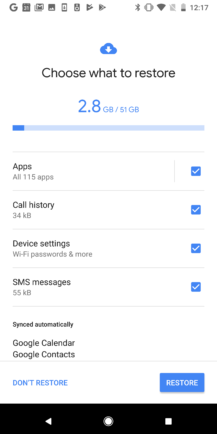 Android 8.1 Lets Users Restore Data After Initial Device Setup