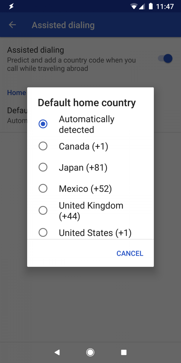 Possibly First Known Android Q Feature Detailed: Assisted Dialing for All