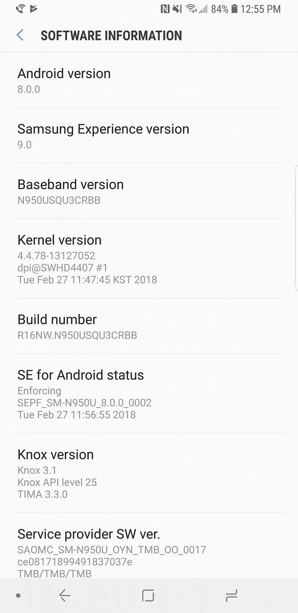 Official Samsung Galaxy Note 8 Android Oreo Update Rolling Out Soon As ...