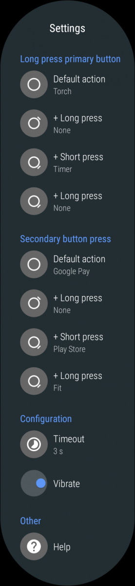 Customize what apps to launch on button presses in Android Wear 2.0