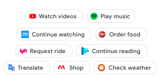 Slices & App Actions are Android P APIs that bring your app's content to Google Assistant