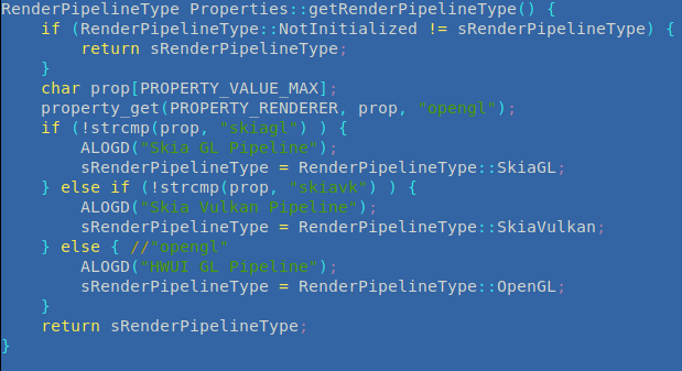 Android Q+ may use the Vulkan Graphics API to render the UI Android Q+ may use the Vulkan Graphics API to render the UI