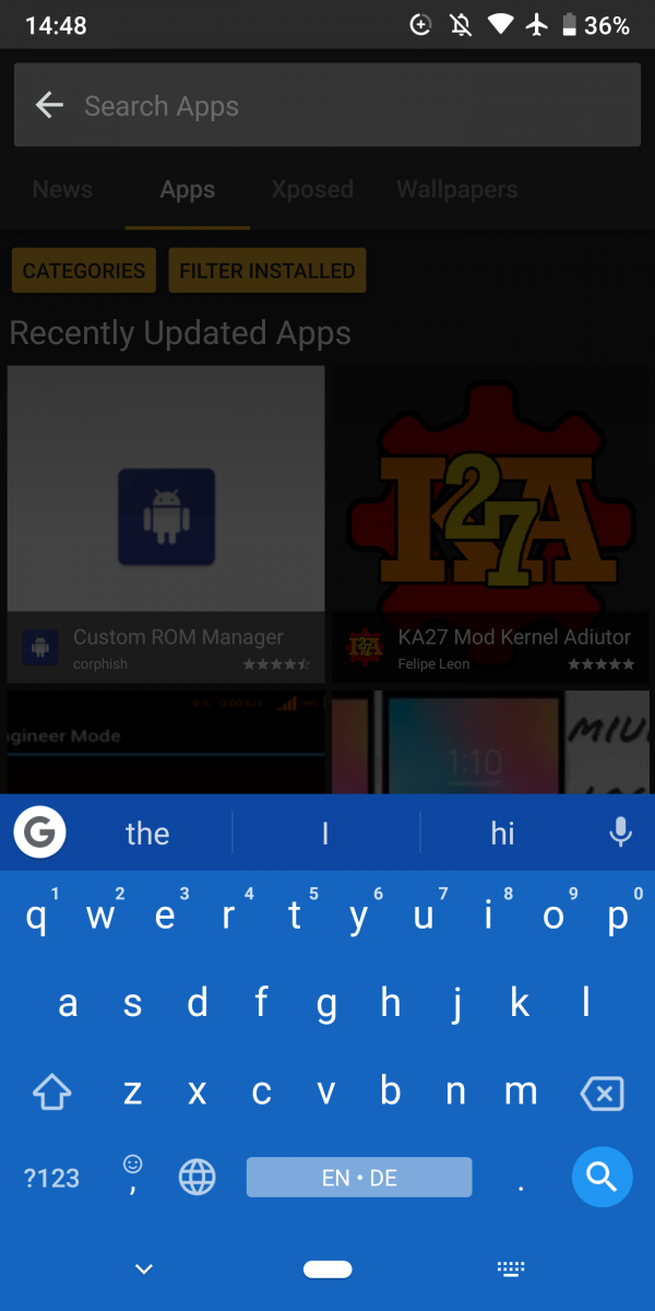 Gboard tests dynamic nav bar colors based on current keyboard theme