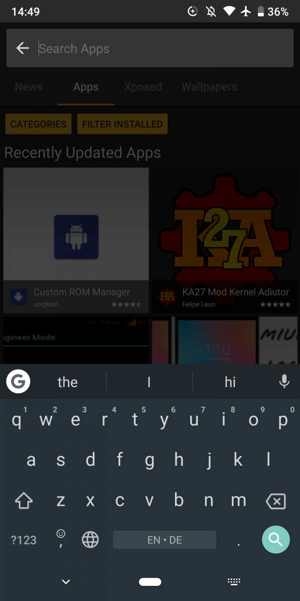 Gboard tests dynamic nav bar colors based on current keyboard theme