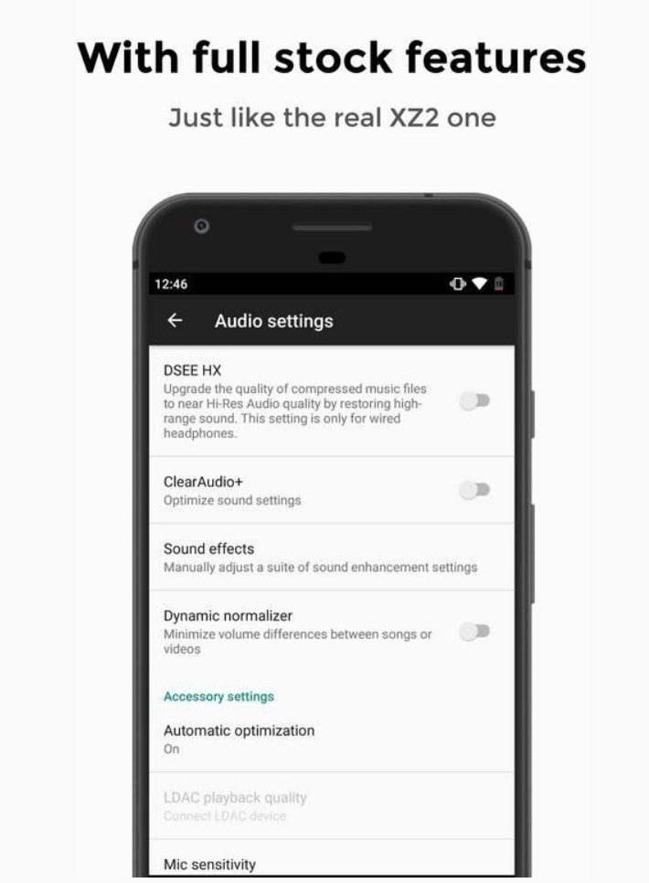 Sony Xperia XZ2 sound system ported to any rooted Android device