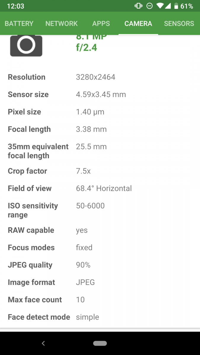 DevCheck is an Android app that tells you everything about your device