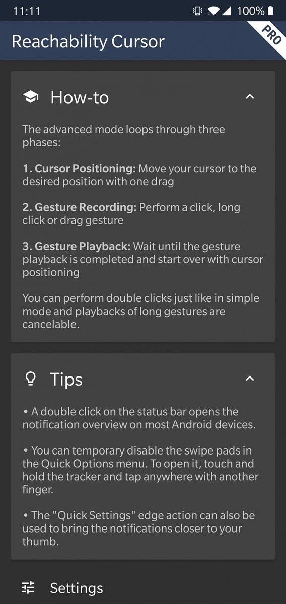 Reachability Cursor makes it easy to use tall Android phones One Handed
