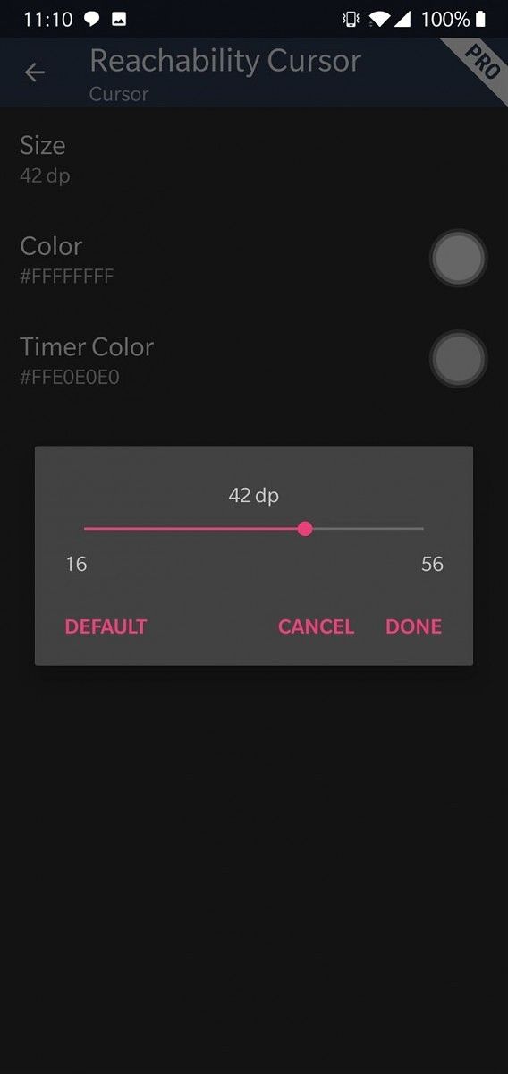 Reachability Cursor makes it easy to use tall Android phones One Handed
