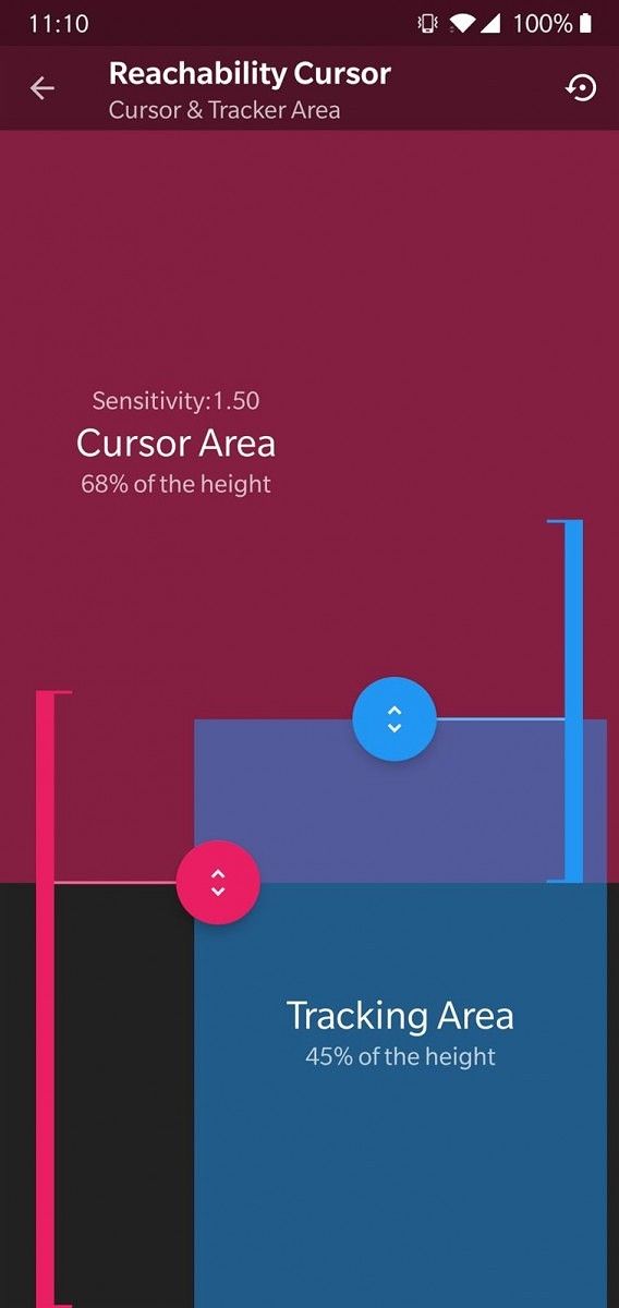 Reachability Cursor makes it easy to use tall Android phones One Handed