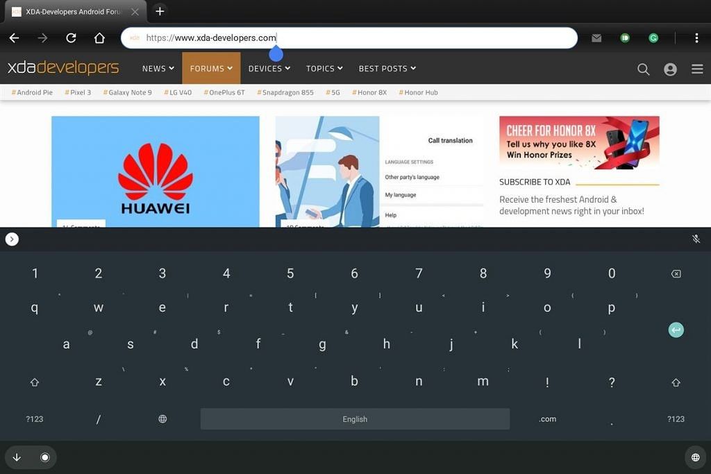 Gboard works in Chrome OS 72 as HP Chromebook X2 gets Android Pie