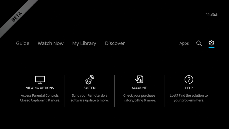 This is DirectTV Now on AT&T's Android TV box