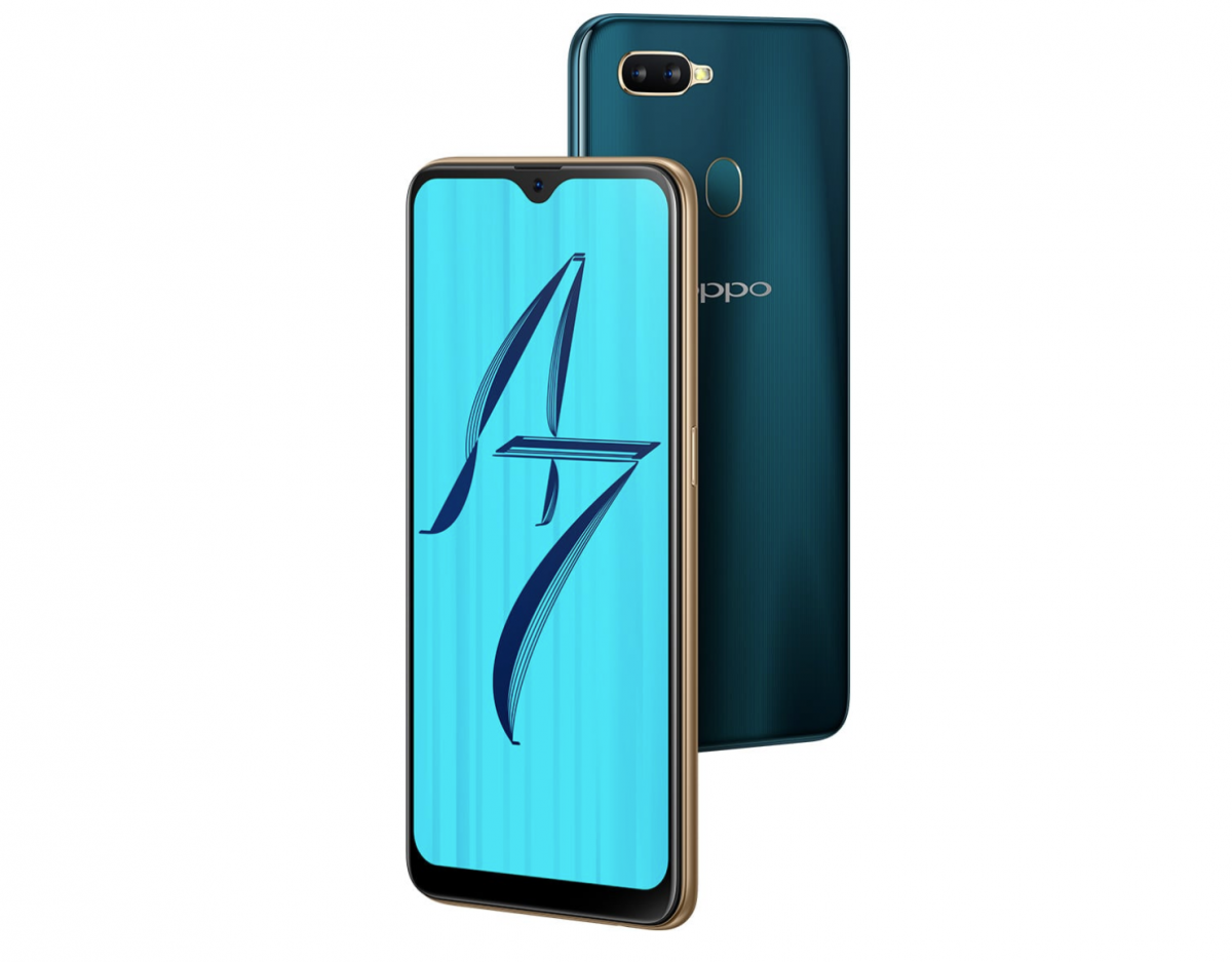 OPPO A7 announced with waterdrop notch and beefy 4,230 mAh battery