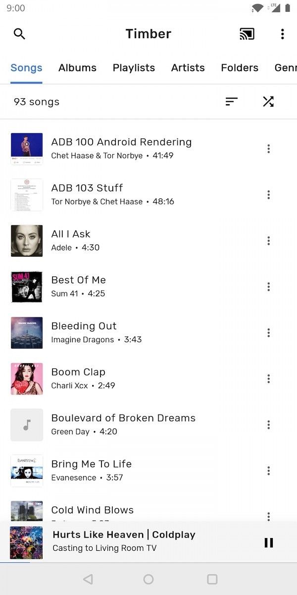 TimberX is a Material Theme music player app that supports Wear OS ...