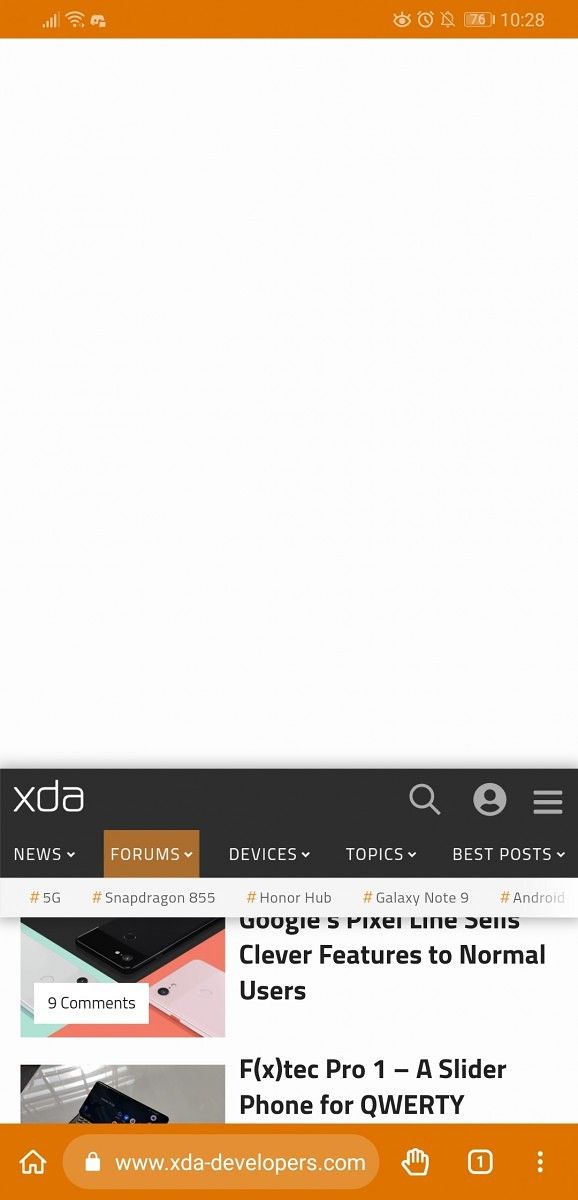 Kiwi Browser gets updated with a reachability button for better one ...