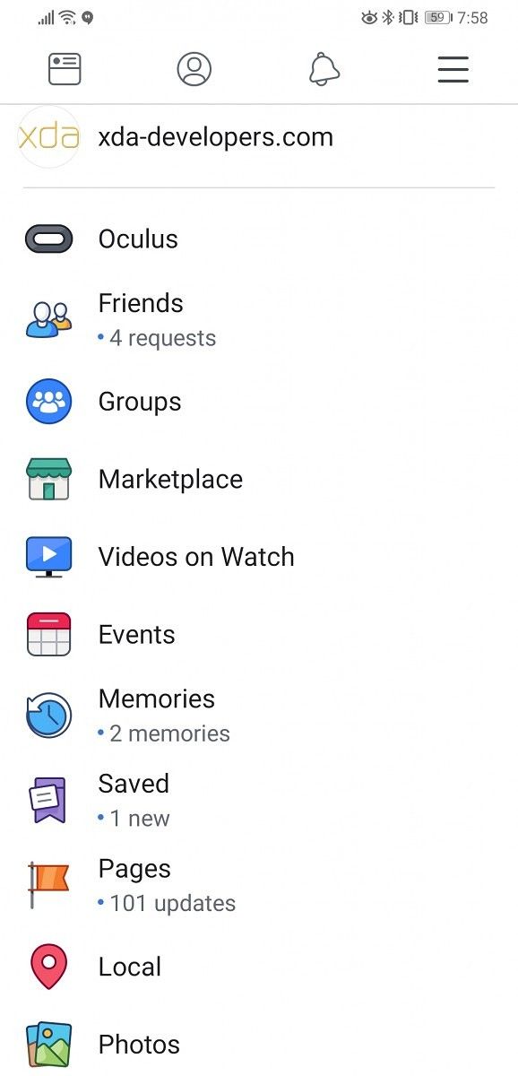 Facebook is testing a whiter UI design in the Android app