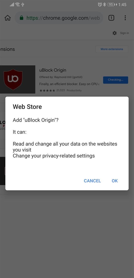 Kiwi Browser's latest update brings Google Chrome Extensions to Android