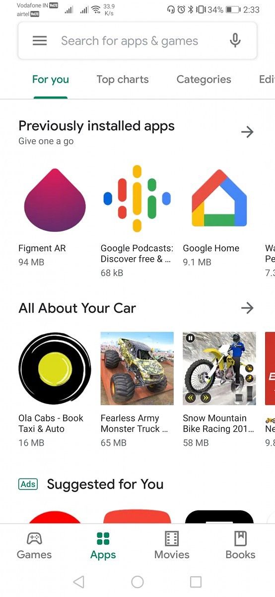 Google Play Store Material Theme redesign is now rolling out