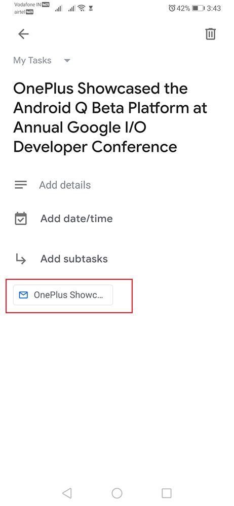 Gmail for Android gets Google Tasks integration for higher productivity
