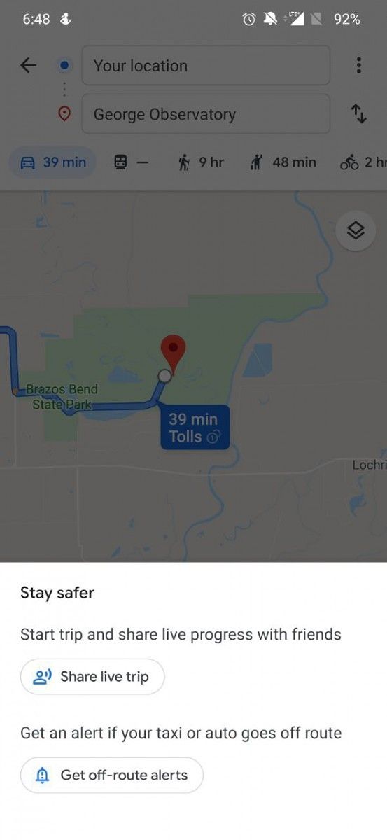 Google Maps gets the "Stay Safer" feature in India
