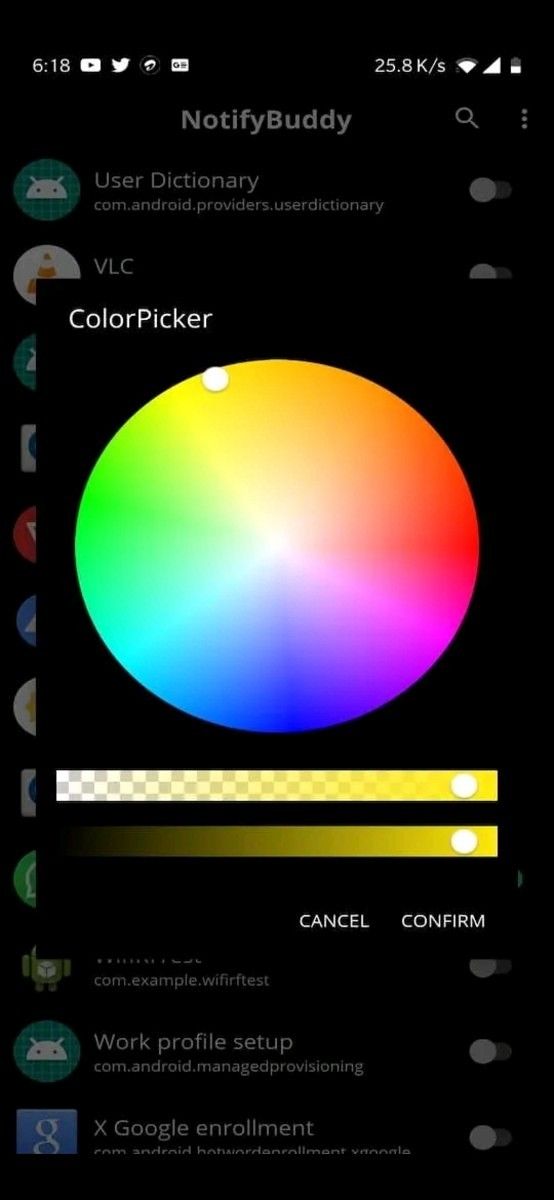 NotifyBuddy uses your phone's AMOLED display as a notification LED