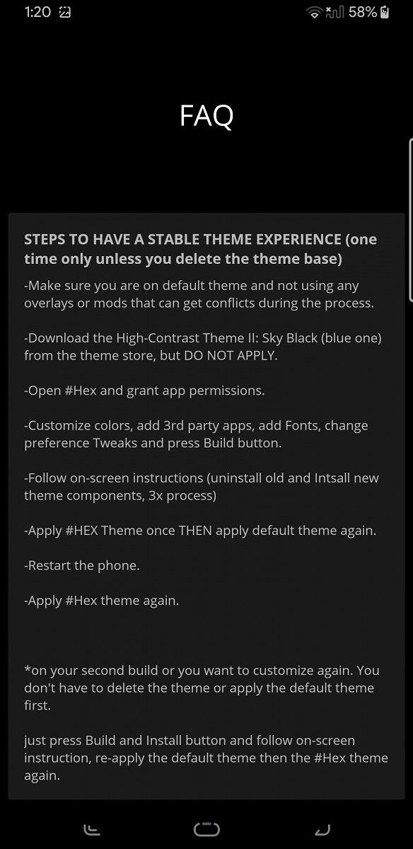 Hex Installer builds custom themes on Samsung Galaxy phones running One UI