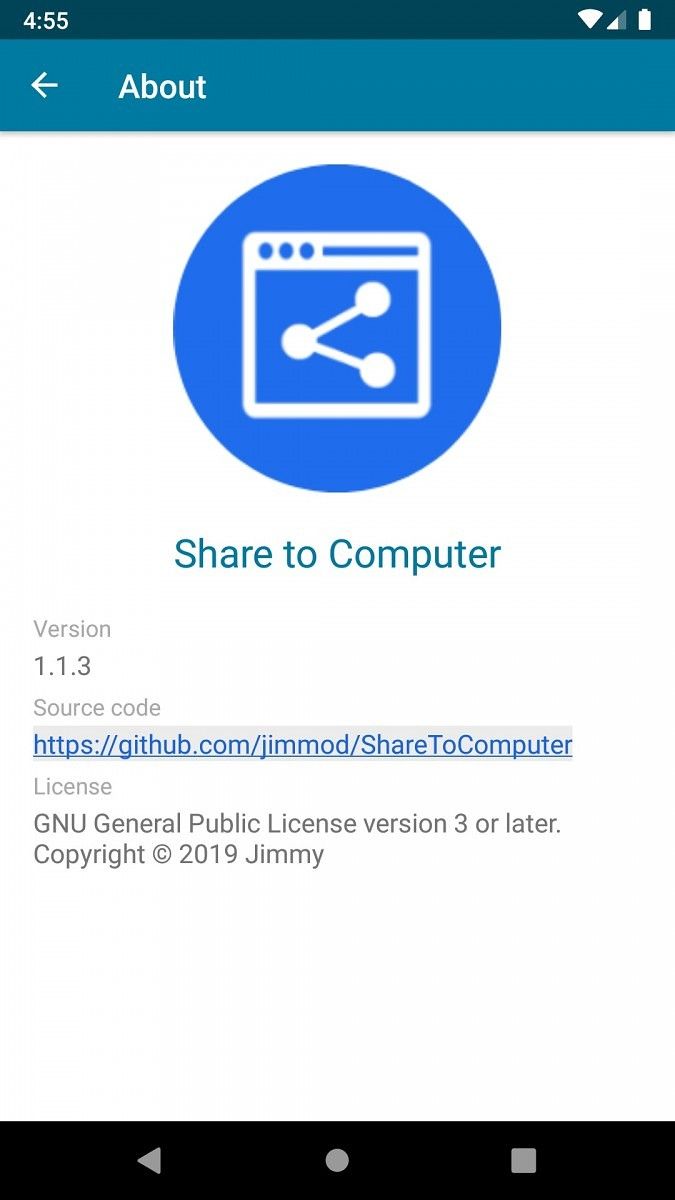 Share to Computer is an open source app to send text/files/images from ...