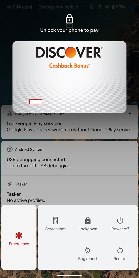 First look at Quick Wallet Access for Google Pay in Android 10