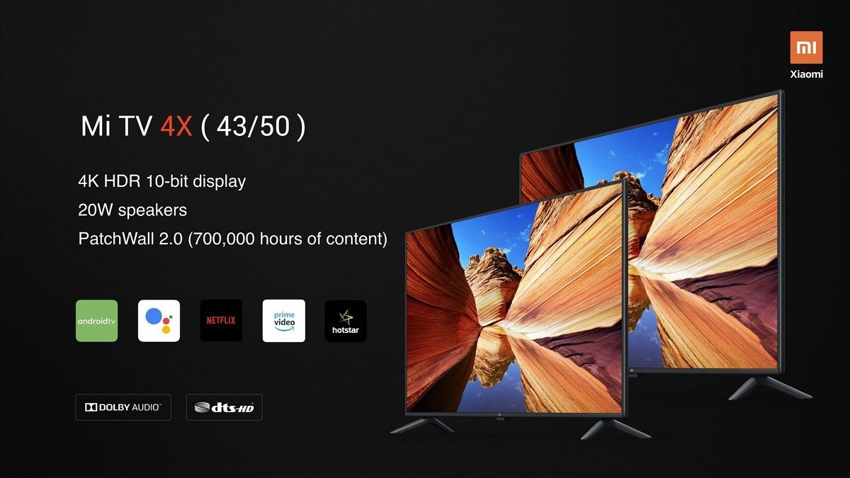 Xiaomi launches new 55" 4K model in the Mi TV 4X Android TV series