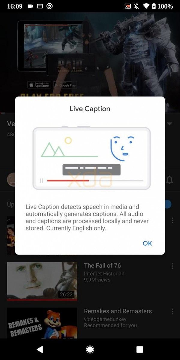 First Look at Android 10's Live Caption feature from the Google Pixel 4
