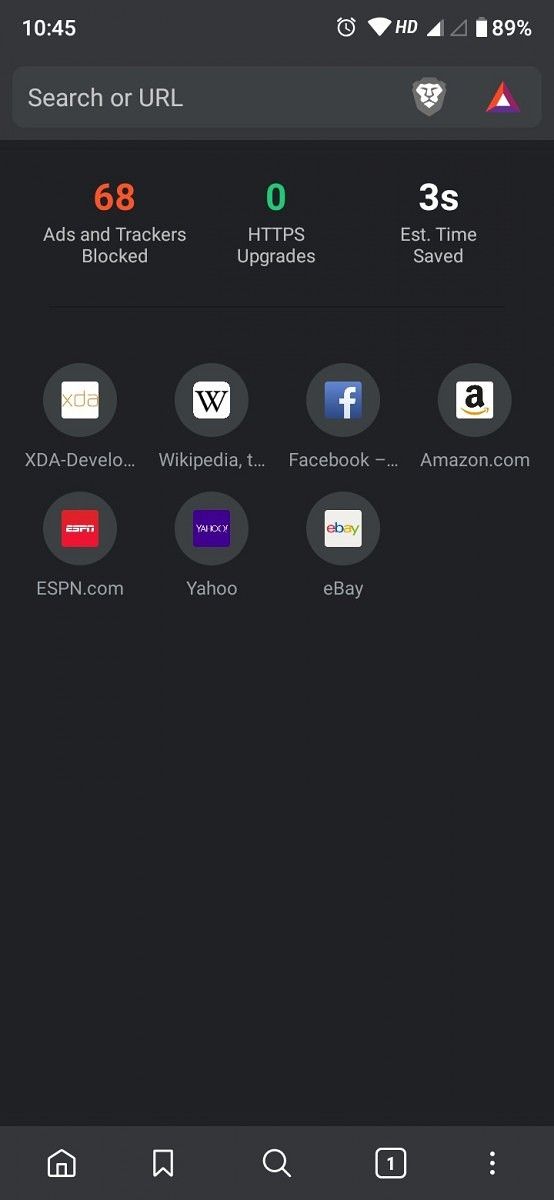 Brave Browser adds a dark theme in version 1.4.0