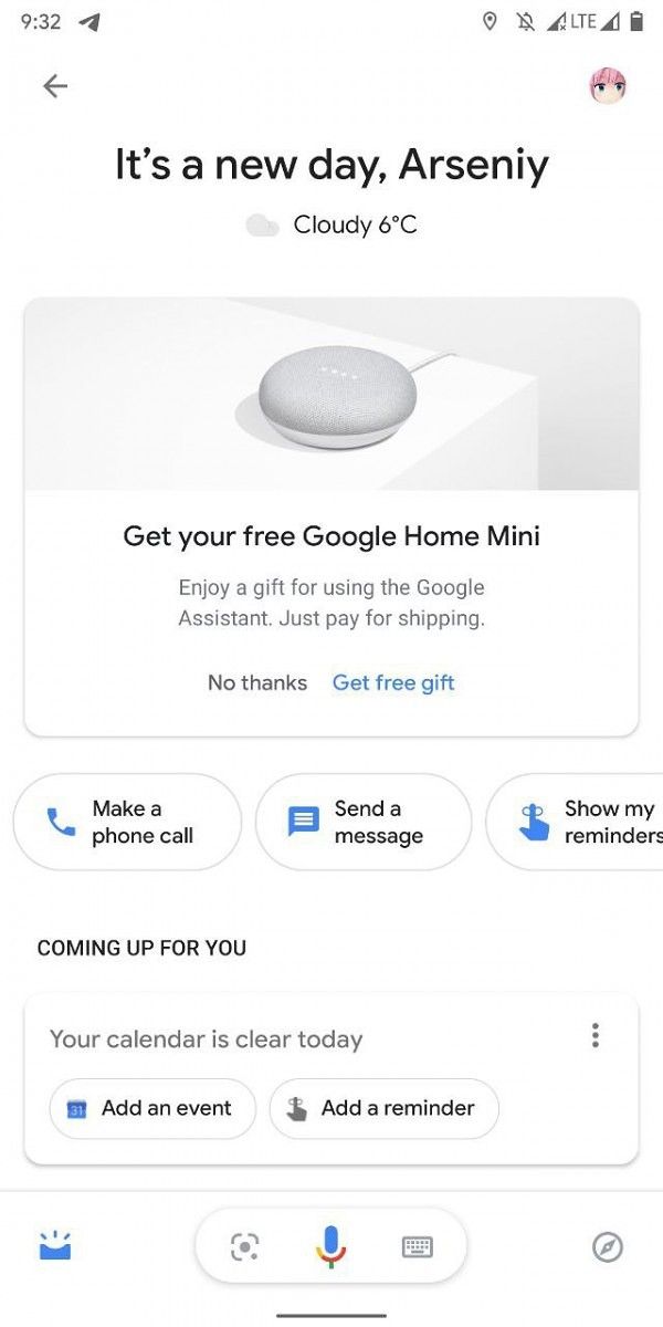 Google is giving away a free Home Mini to Assistant users