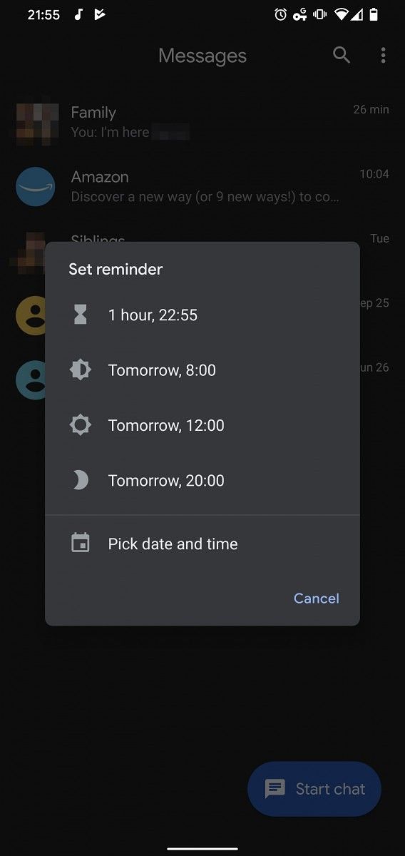 Google Messages 5.2 adds chat reminders and prepares to support bubble ...
