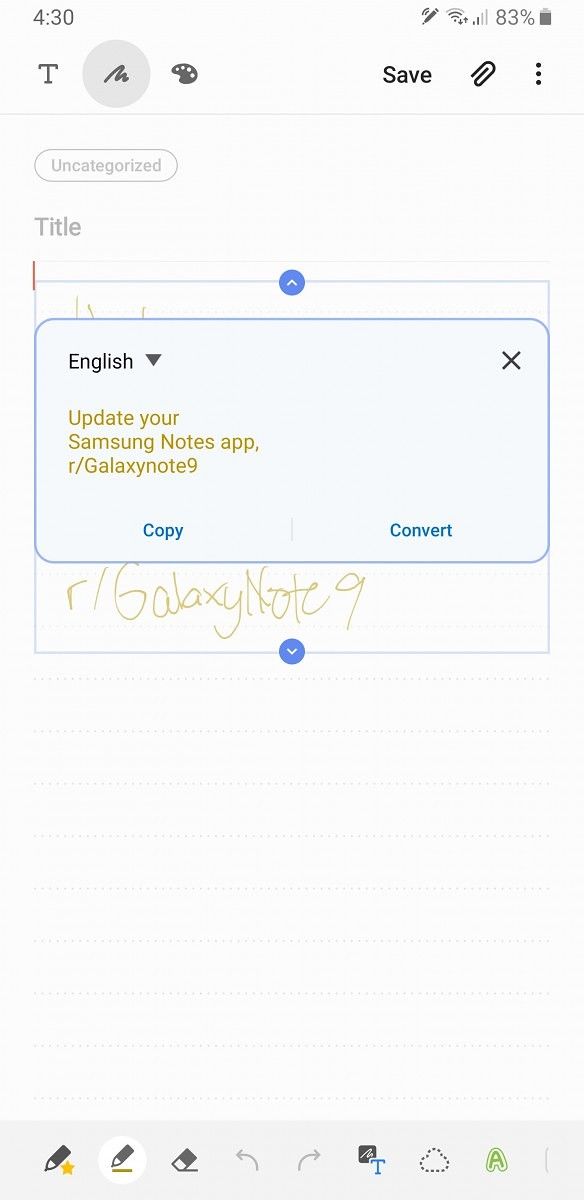 Samsung Notes update brings Galaxy Note 10 features to older Galaxy phones