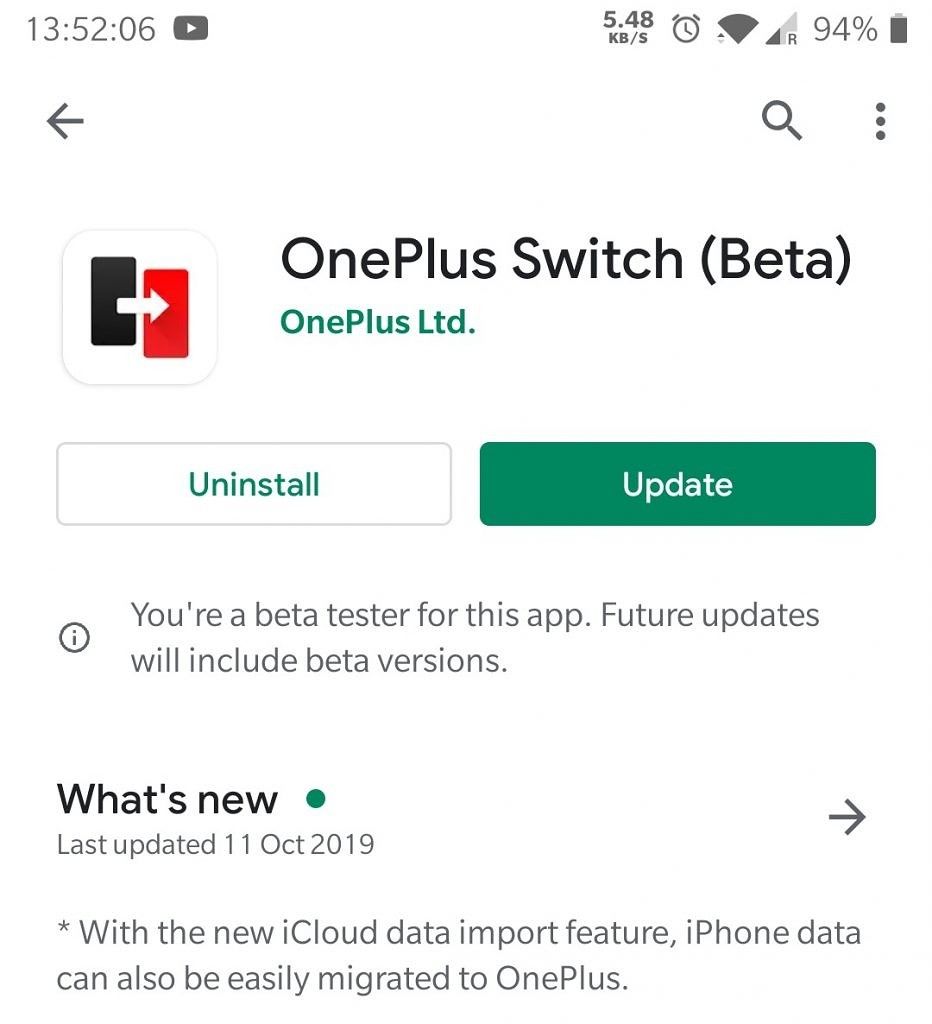 OnePlus Switch update brings back support for iPhone data migration