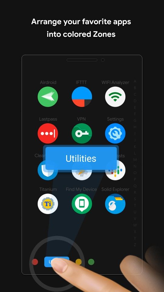 Zone Launcher lets you access your apps from any screen with one swipe