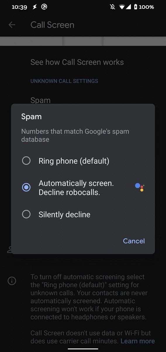 Google Pixel's Call Screen may start automatically screening robocalls