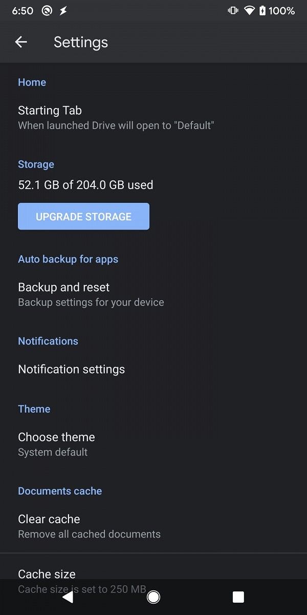 Google Drive tests new Search UI, Starting Tab setting in latest update