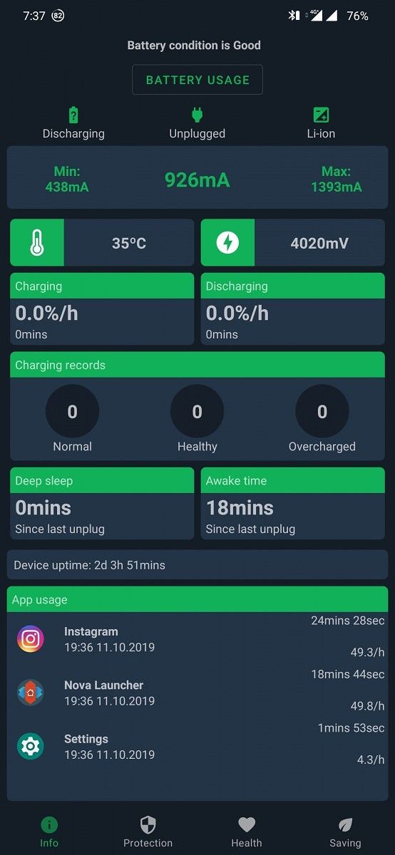 BatteryGuru helps you track usage and optimize battery health for longevity