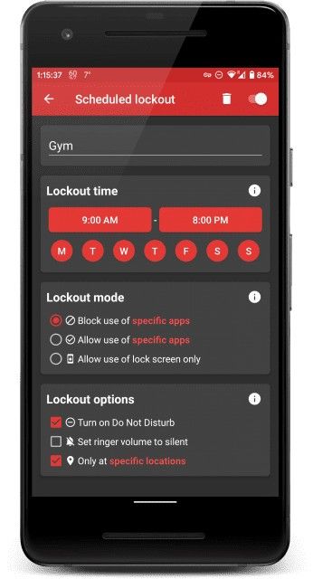 "Lock Me Out" is a more powerful version of Digital Wellbeing's Focus Mode