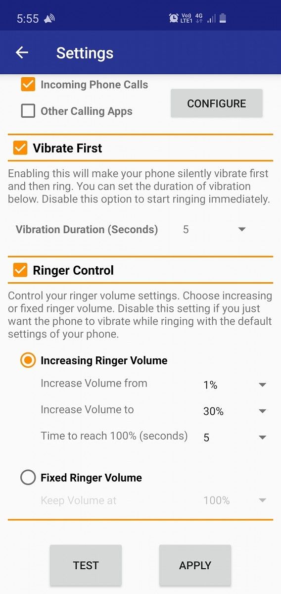 Ring Master is an app that can vibrate first and gradually ring for ...