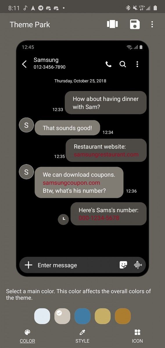 Samsung Theme Park is a Good Lock module that lets you theme One UI