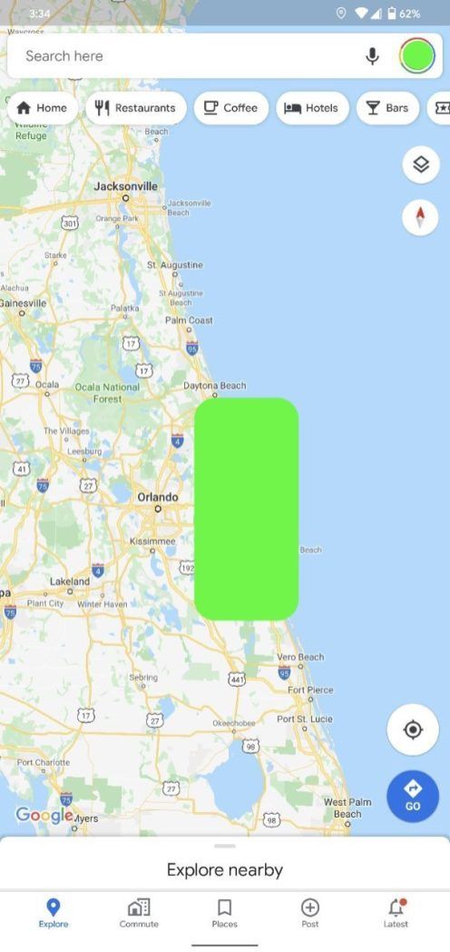 Google Maps is testing a redesigned full bottom bar navigation