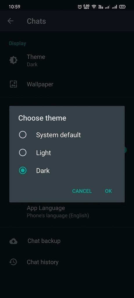 WhatsApp finally gets a dark theme in the latest beta update